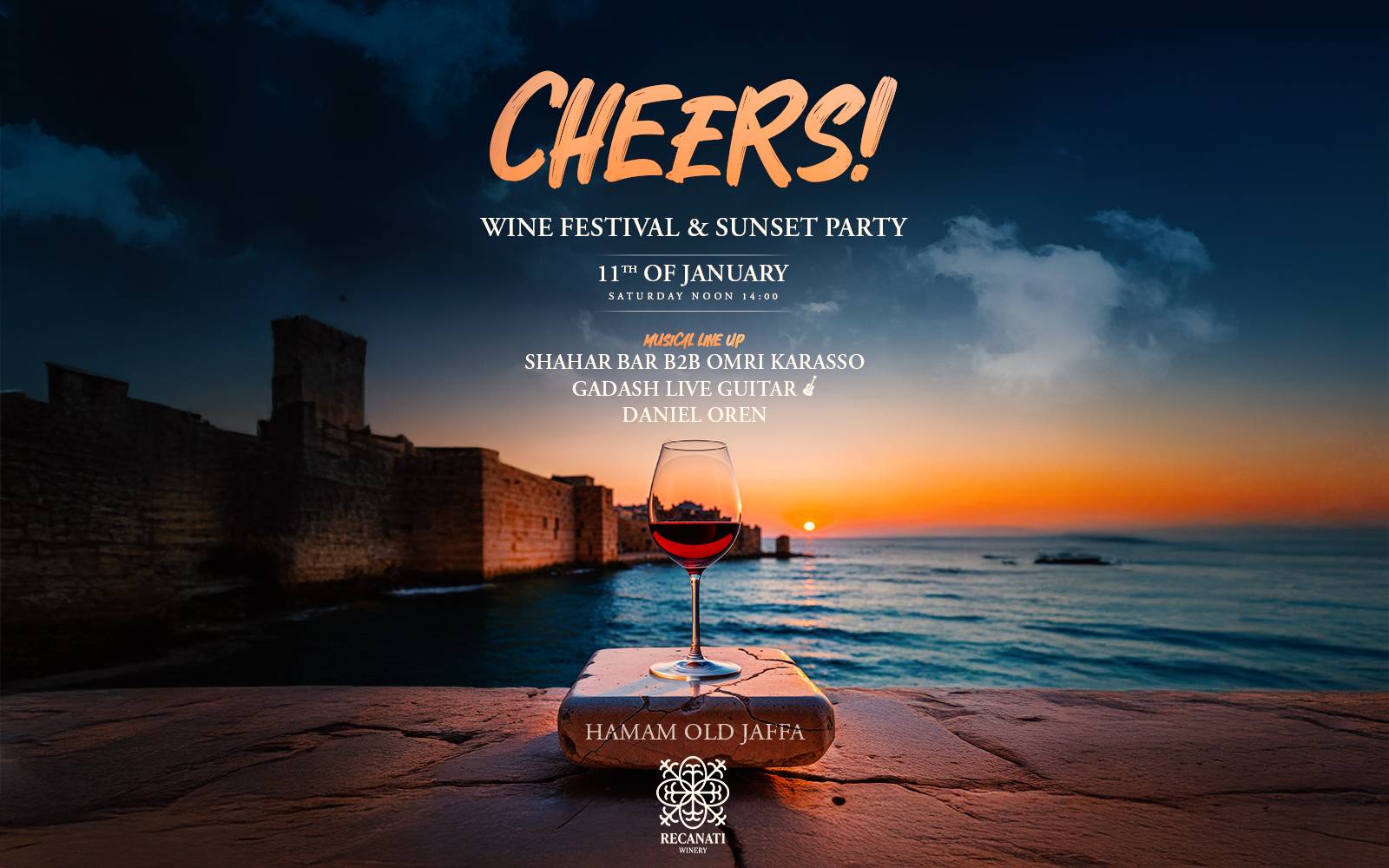 פסטיבל יין במועדון החמאם תל אביב | 11.1.25| איוונטר Eventer